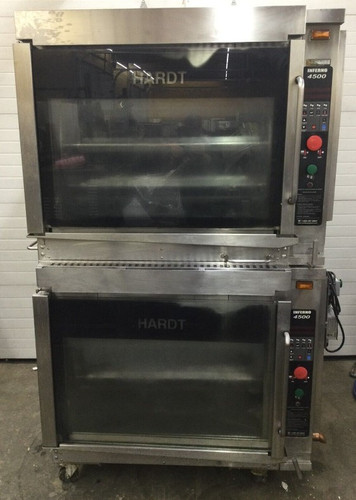 167-0091 Hardt 4500 Inferno Double Stack Natural Gas Rotisserie Oven | GES