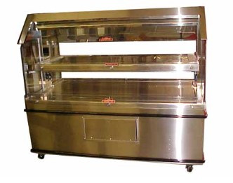 167-0048 Custom Deli’s DILW6H 2 Tier Hot Case | GES