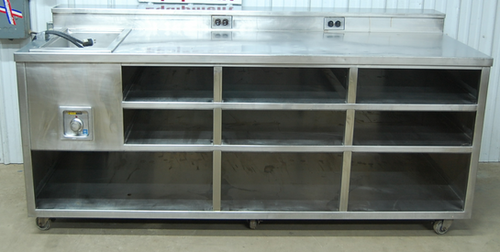 142-0238 84” Donut Icing Table | GES