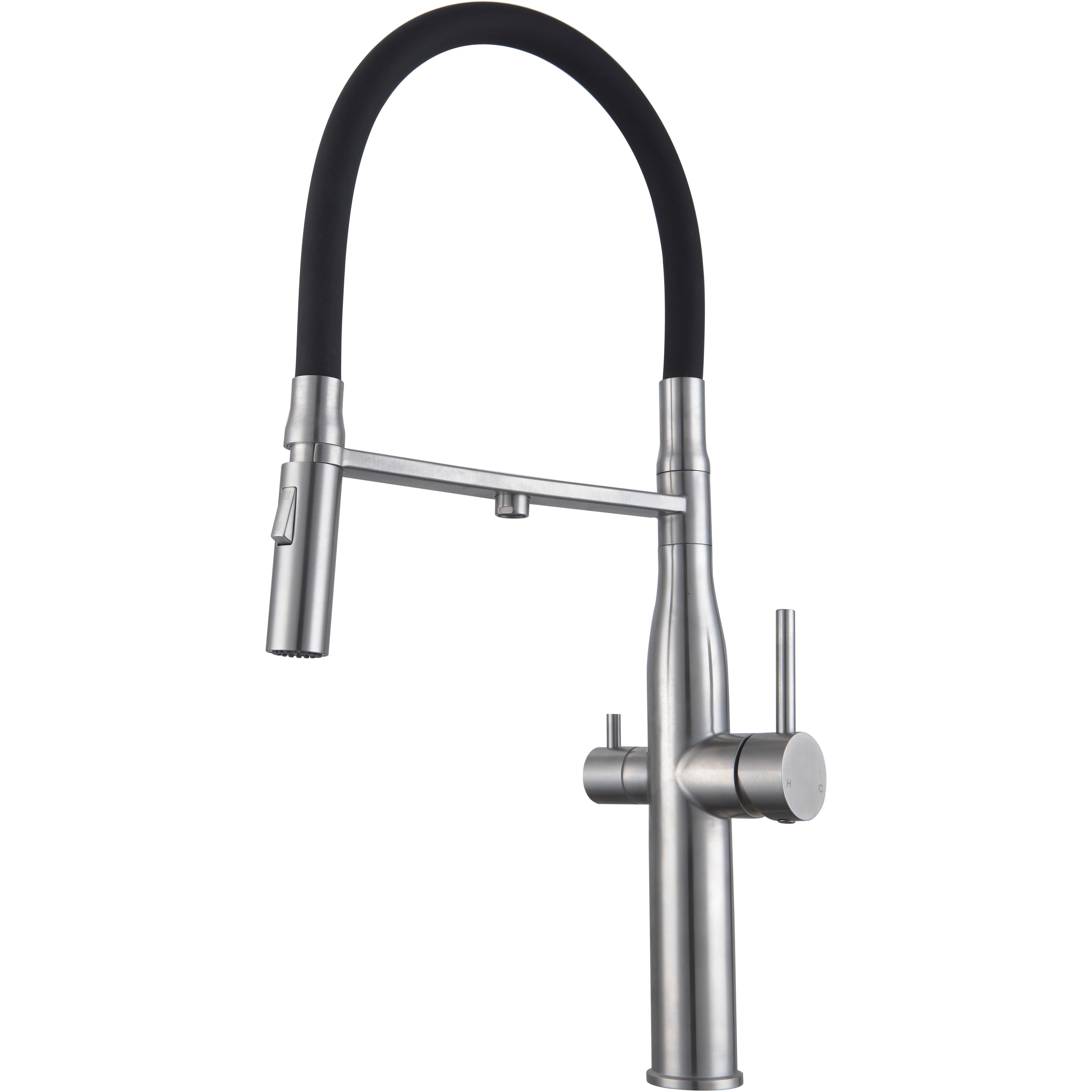 Brushed Extendable 3 Way Mixer Tap | The Water Filter Guy