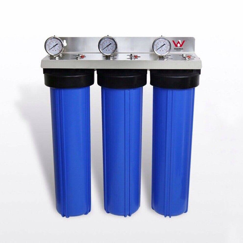 20” Big Blue Triple Stage Whole House System | The Water Filter Guy