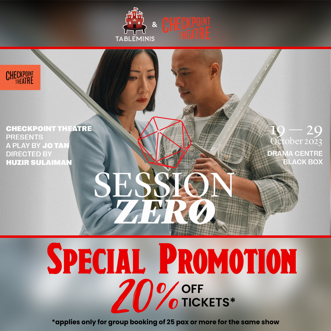 Presale for Session 0, a play by Jo Tan. | TableMinis