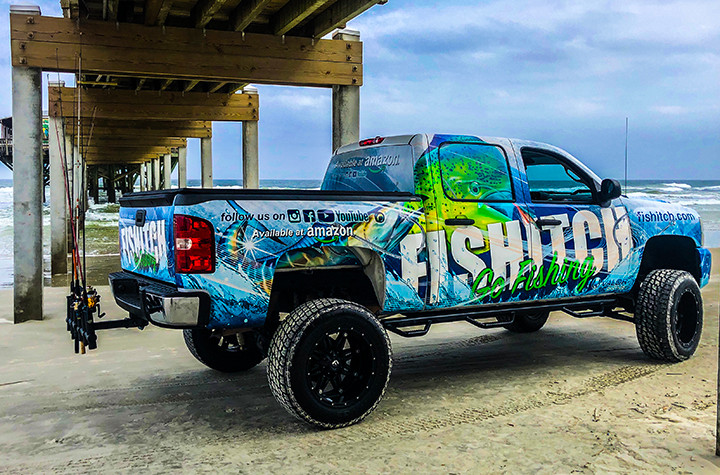 FISHITCH , fishing pole holder for trucks