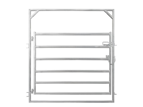 40 Series 6 rail Oval Gate with Slam Latch | FARM IQ