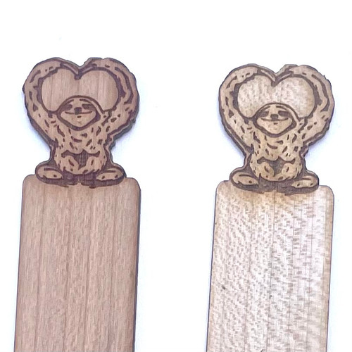 Sloth Bookmark (set of 2 same wood) | 2Puggles