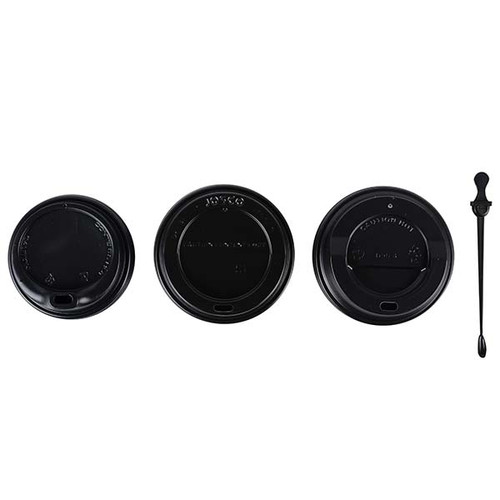 Black Plastic Sip Lids | Perla Malta