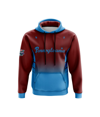 Pennsylvania Full Sublimated Fleece Hoodie | USSSA Apparel Store