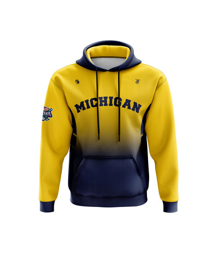 Michigan Full Sublimated Fleece Hoodie | USSSA Apparel Store