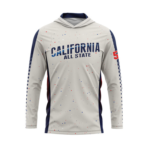 CALI ALL-STATE CREAM LIGHTWEIGHT HOODIE | USSSA Apparel Store