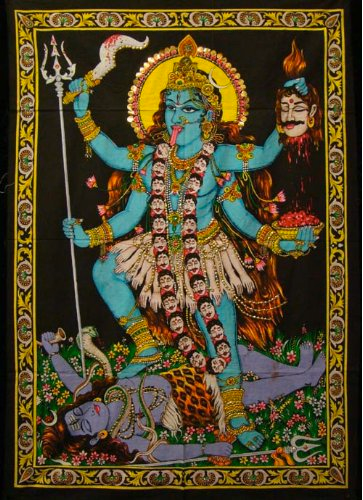 Goddess Kali Sequin Tapestry | crystalconnectionnc