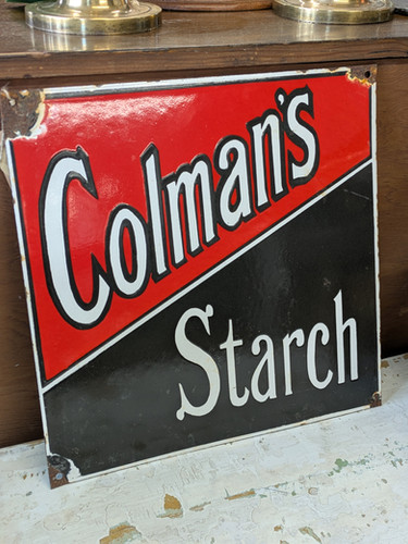 Enamel Colman's Sign | Northumberland Antiq