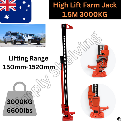 High Lift Jack 1.5m High 3000KG 4WD Jack | Simply Shelving