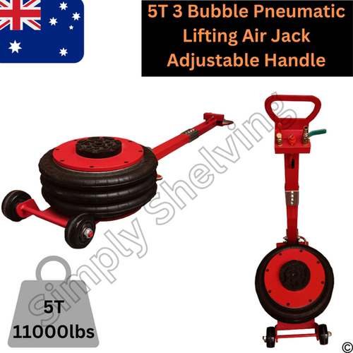 Simply Shelving Pneumatic Car Jack 5T Triple Air Bag Red Noble Park ...