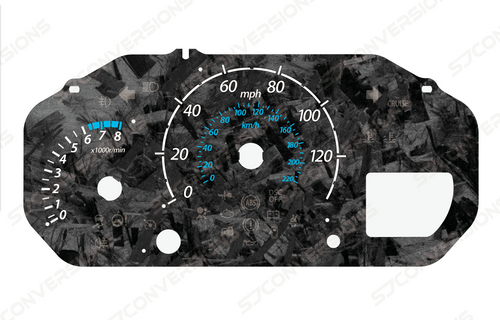Mazda 2 Forged Carbon Dial Cards 8 Colours | SJ Conversions