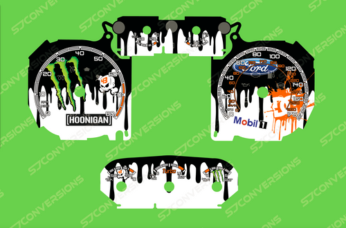 Ford Focus RS Mk2 Hoonigan Version 1 Ken Block Style Dial Cards | SJ ...