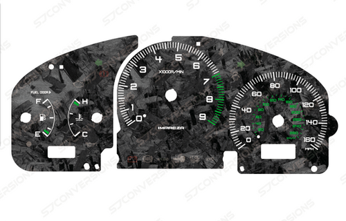 Subaru Impreza GD Forged Carbon Dial Cards 8 Colours | SJ Conversions