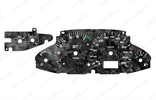 Ford Focus ST170 Mk1 KM/H Forged Carbon Dial Cards 8 Colours | SJ ...