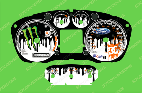 Ford Focus ST Mk2 Hoonigan Version 1 Ken Block Style Dial Cards | SJ ...