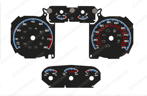 Ford Focus ST Mk2.5 Carbon Dial Cards Mk3 RS Style | SJ Conversions