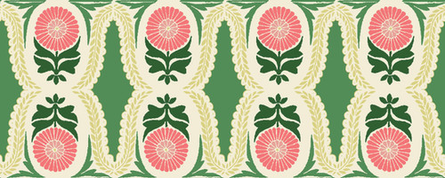 Betsy Textiles Daisy Chain Pink | motivo