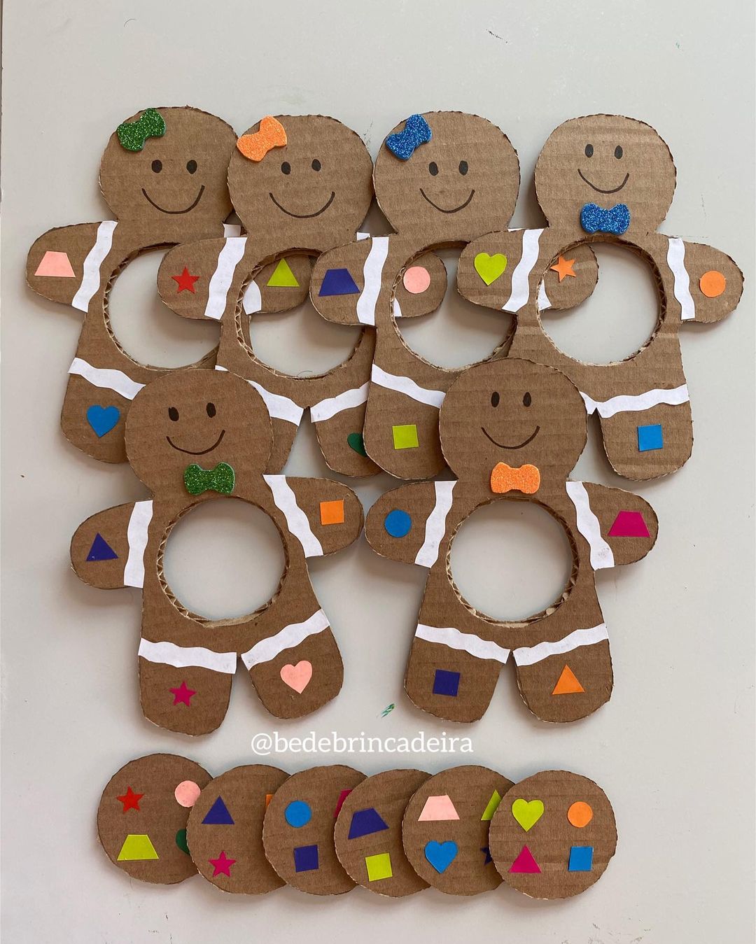 Preschool Learning Colors Activities, Craft for Kids Gingerbread Man Themed