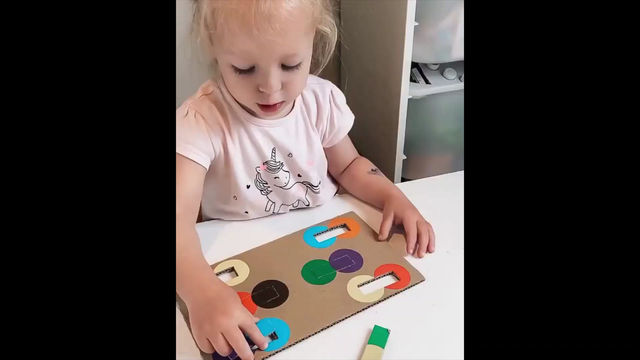 Color Matching Game For toddlers, Toddler Learning DIY Toys