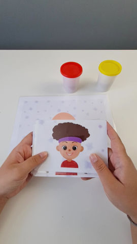 Hair Salon Pretend Play, Play Dough Activity Idea, Play Dough Mat ...