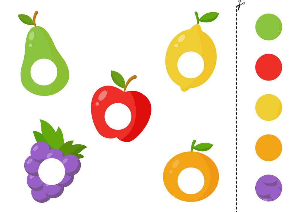 Printable Color Matching Game for Toddlers