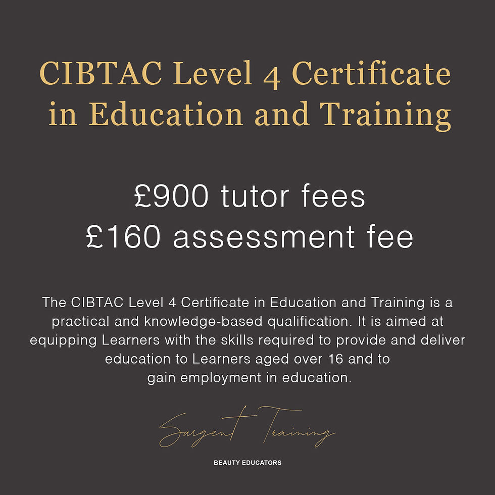 Level 4 Certificate in Education and Training | Sargent Training