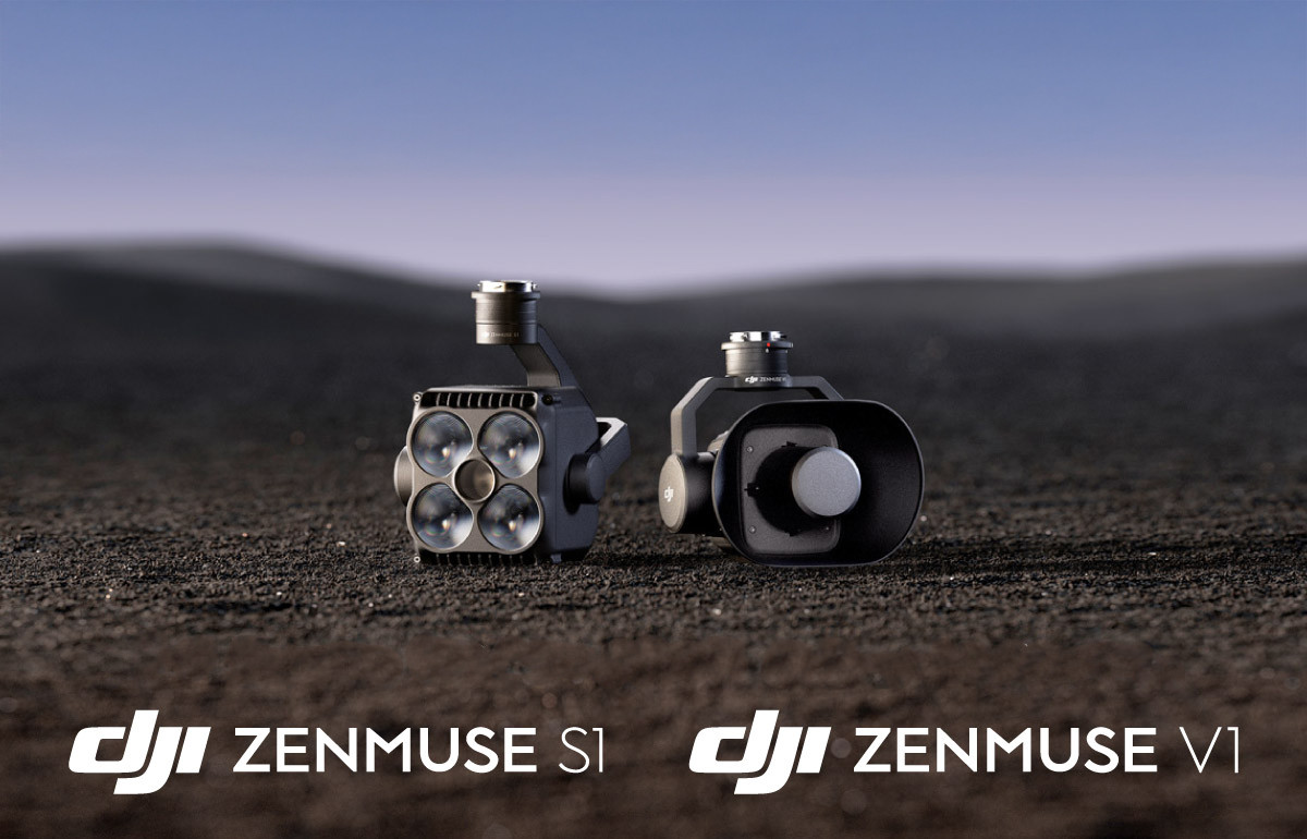 DJIがドローン搭載スピーカー「DJI Zenmuse V1 及びスポットライト「DJI Zenmuse S1」を発表しました