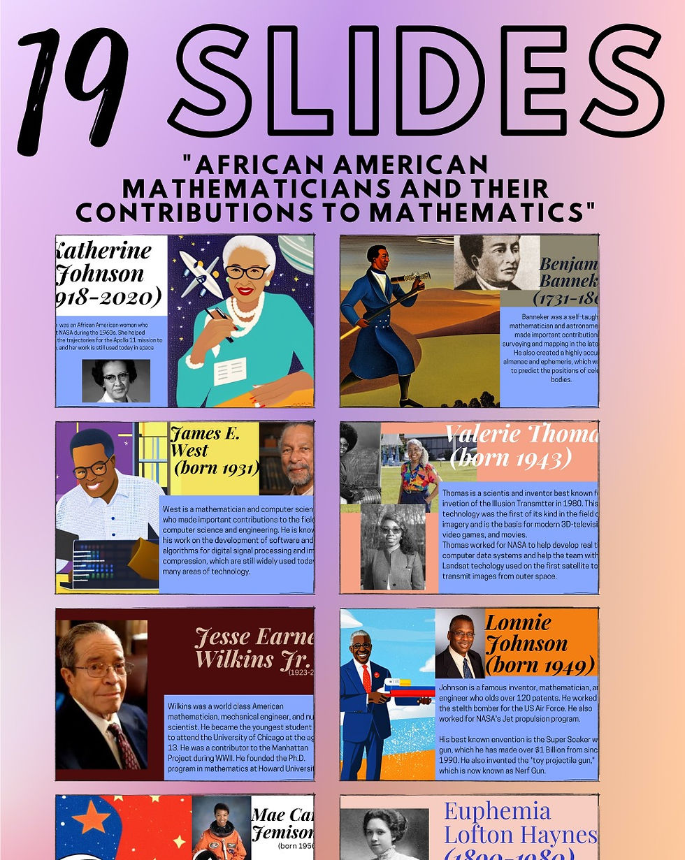 Black History Month for Math- African American Mathematicians | Math ...