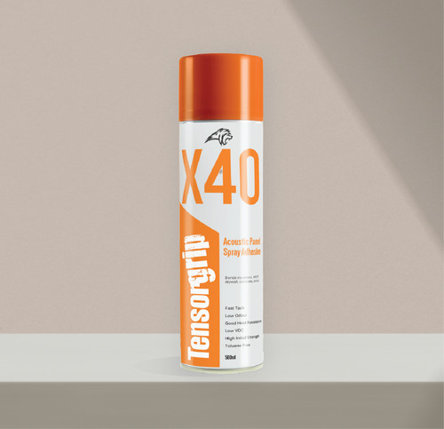 Tensorgrip - X40 - Acoustic Panel Spray Contact Adhesive | acoustic.ae
