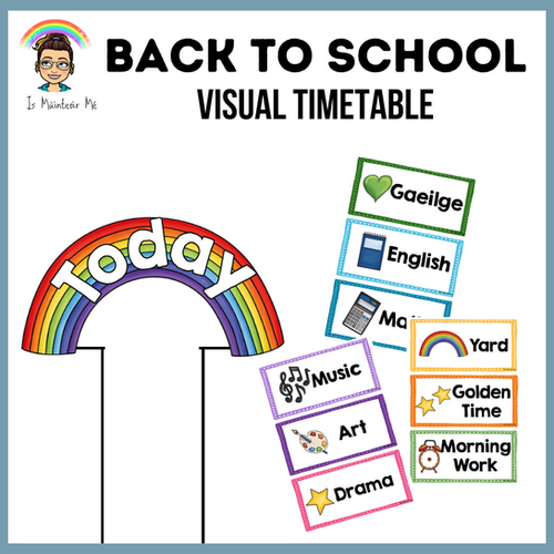 Visual Timetable (English) | Is Múinteoir Mé