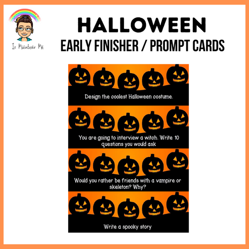 Halloween Early Finisher Cards | Is Múinteoir Mé