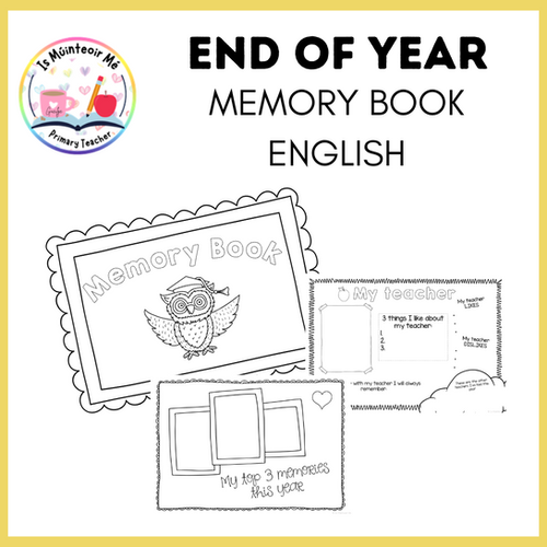 End of Year Memory Book 2026 ENGLISH | Is Múinteoir Mé
