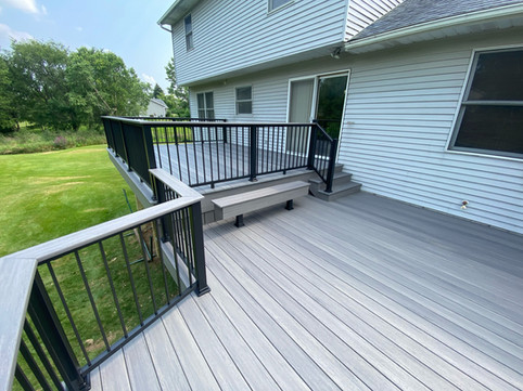 Slate Gray Decking | lovewellfence
