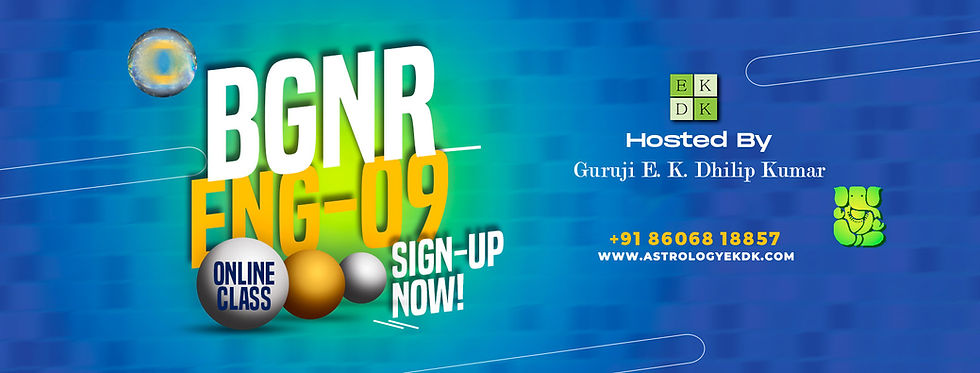 E K Dhilip Kumar | Vedic astrology