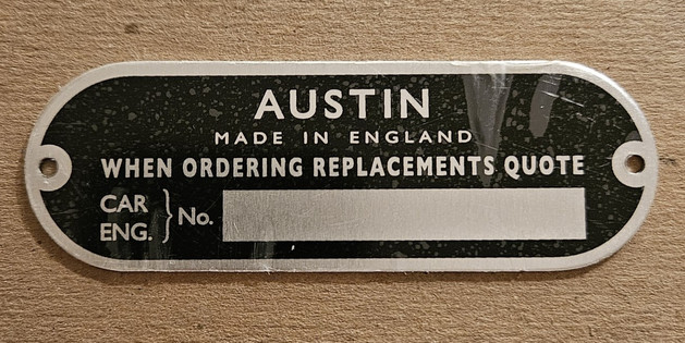 VIN PLATES | Vin & Trim Plates