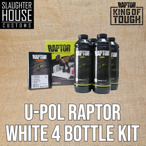 U-POL Raptor 2K Protective Coating *WHITE* 4 Bottle KIT | SHC CURRENT
