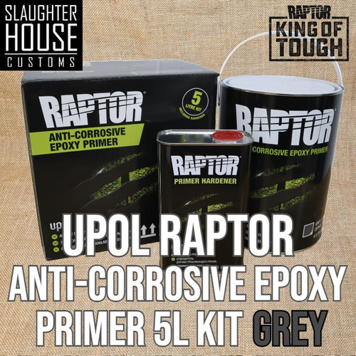 U-POL Raptor Anti-Corrosive Epoxy Primer GREY 5L Kit | SHC CURRENT