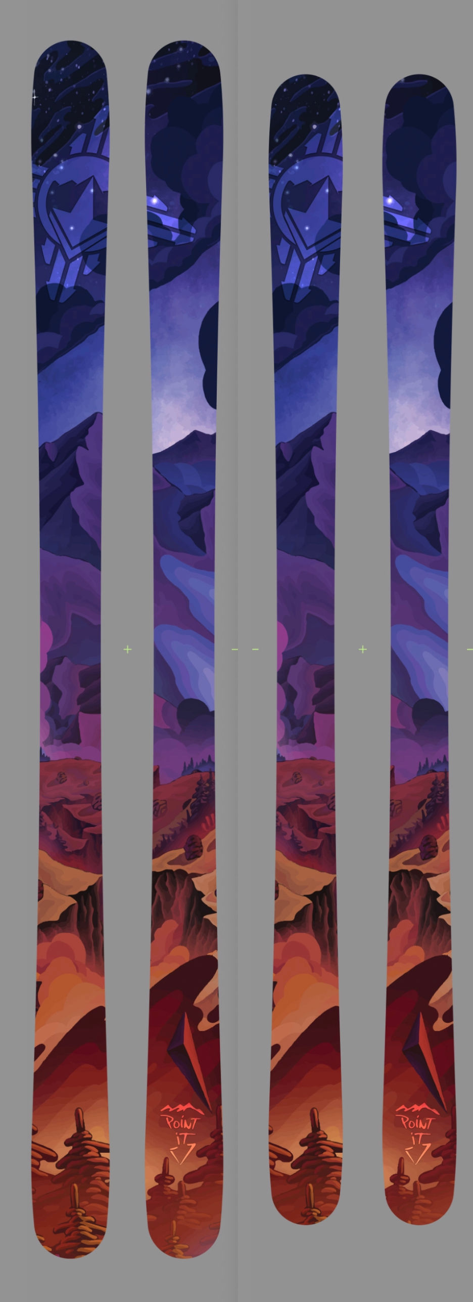 2024 JISK Point It Park Skis | pointit