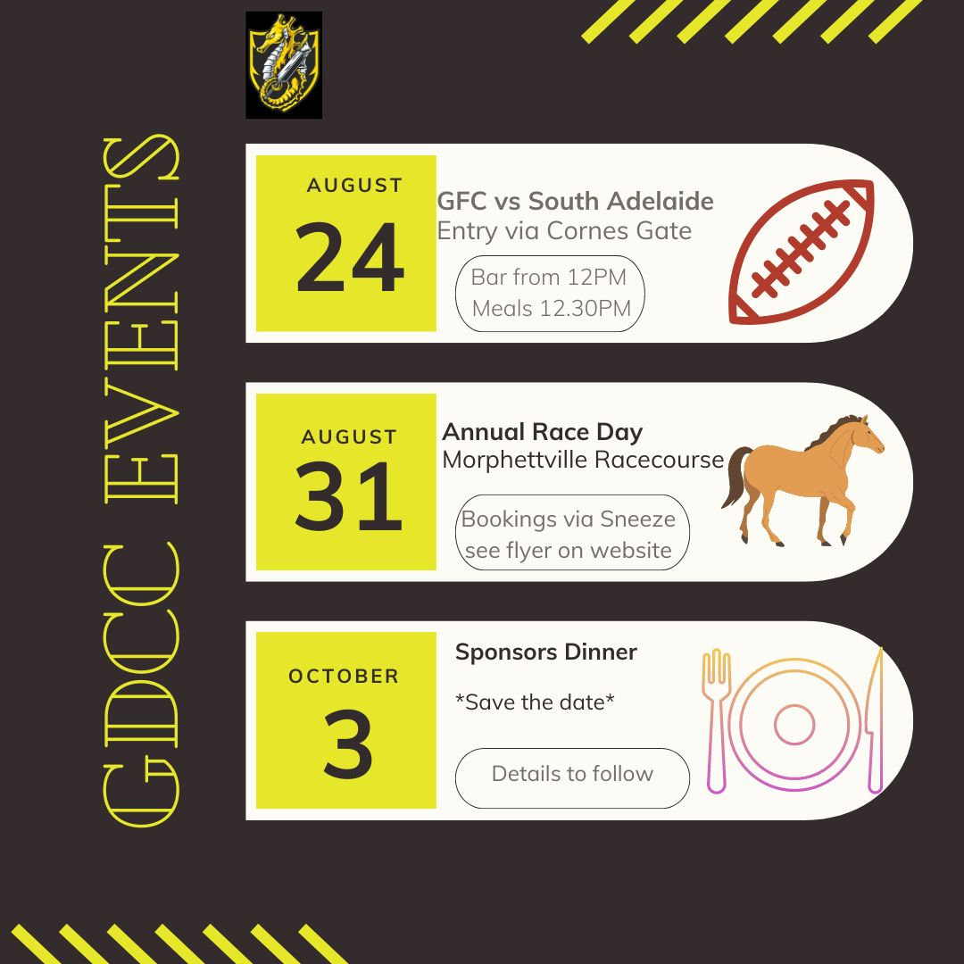 GDCC Events | Glenelg Dcc