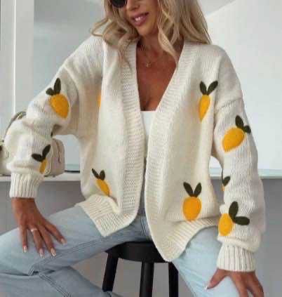 WHITE LEMON CARDIGAN | The Girls Wardrobe