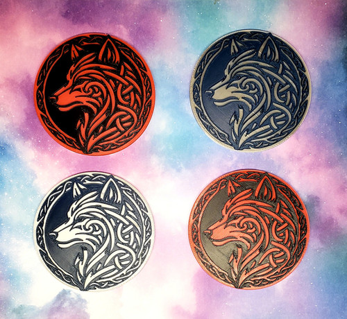 Wolf Coasters (Set of 4) | The Gizmo Grotto
