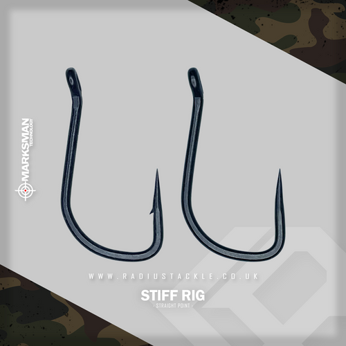 Marksman Stiff Rig Hooks (Micro Barbed/Barbless) | radiustackle