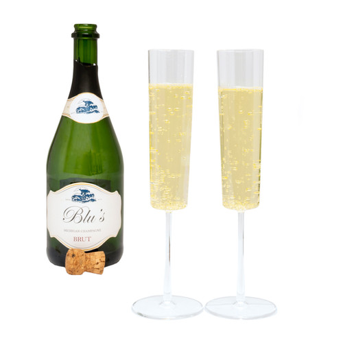 barY3 7oz Champagne Flutes - 6 Count | blueoco