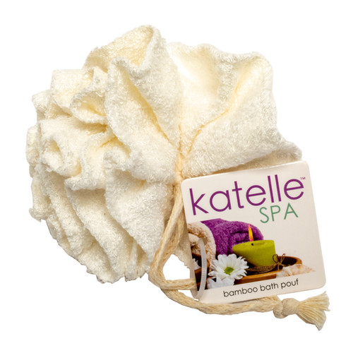 katelle Bamboo Bath Pouf | blueoco