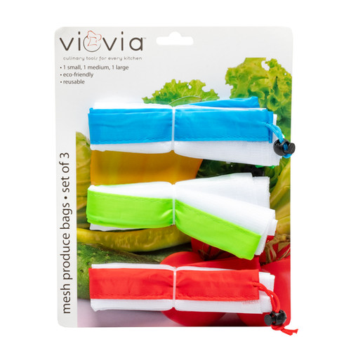 viovia Mesh Produce Bags - Set of 3 | blueoco