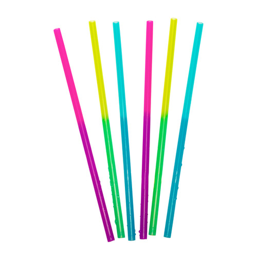 KOLORAE Plastic Color Changing Straws - Set of 12 | blueoco