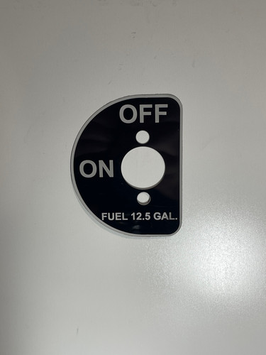 Set of 2. Luscombe L & R fuel valve placard v4 | SteinCoCreations